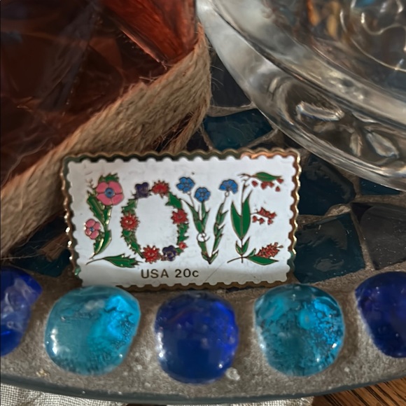Vintage | Jewelry | Vintage Love Usa 2 Cents Postage Stamp Lapel Tak ...